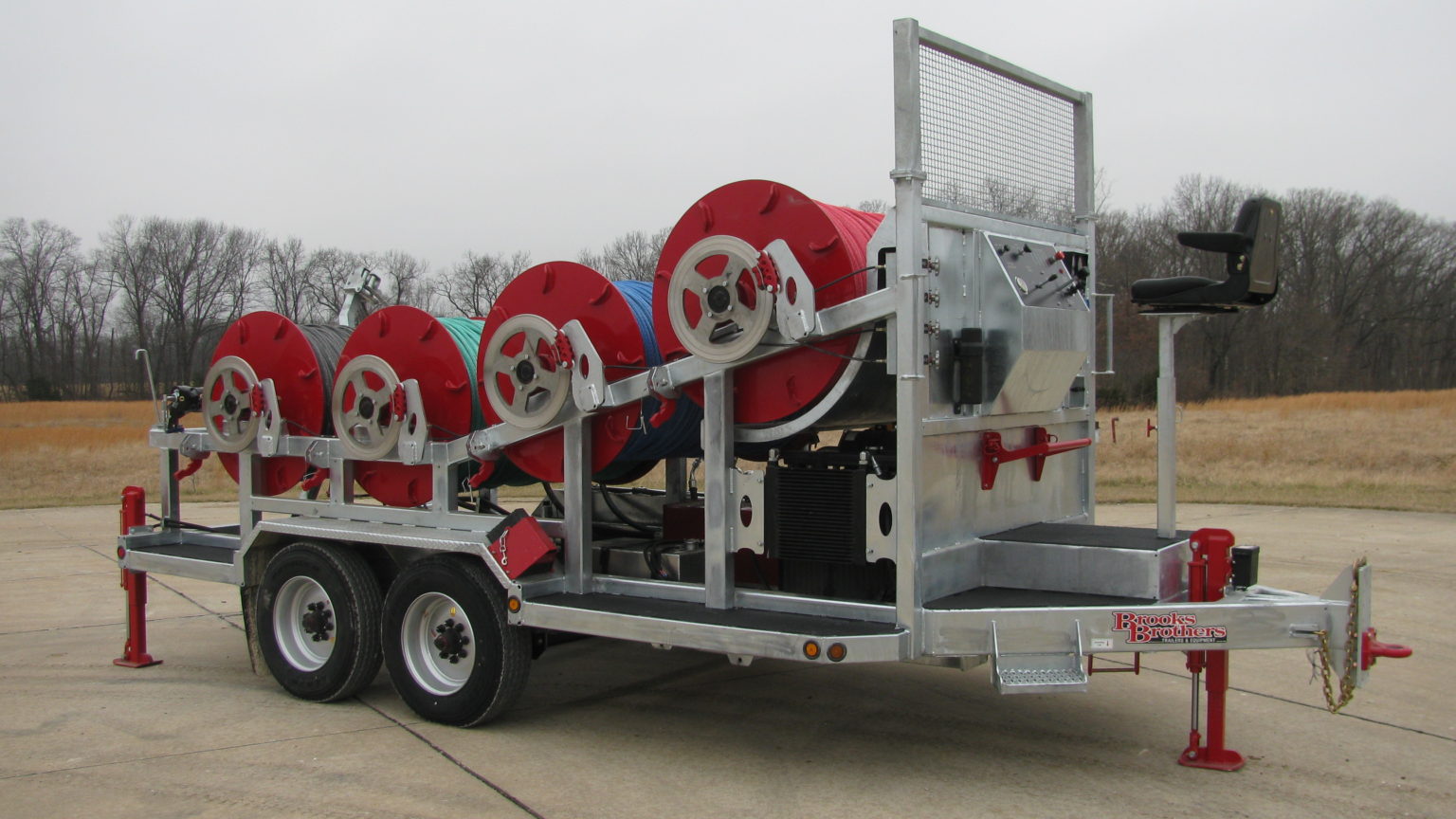 Pulling Equipment | 4 Drum Pullers For Sale | Brooks Brothers Trailers