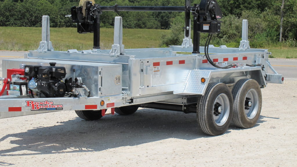 Pole Reel Dump (PRD) Trailer | Utility Trailers | Brooks Brothers Trailers