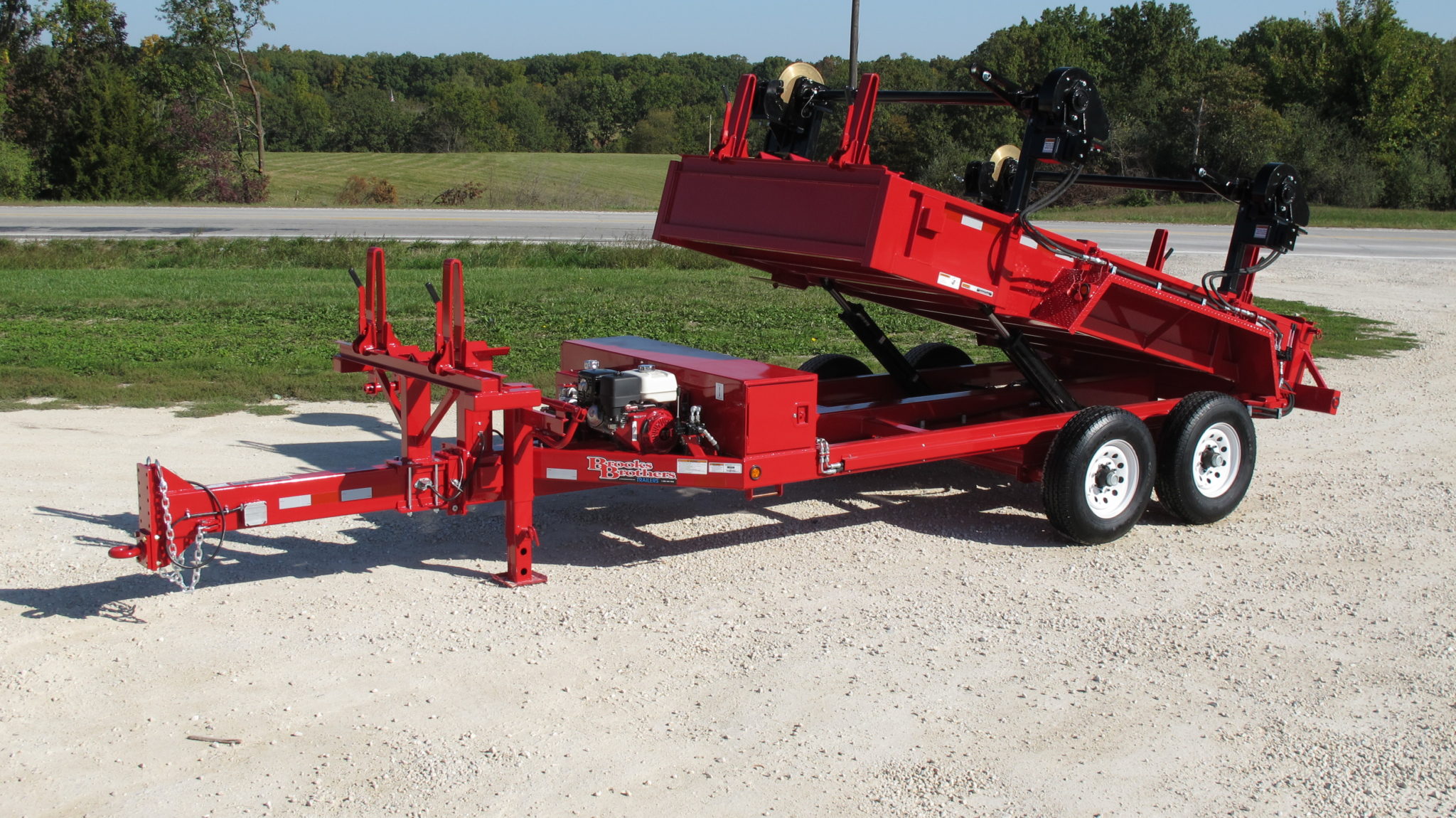 Pole Reel Dump (PRD) Trailer | Utility Trailers | Brooks Brothers Trailers