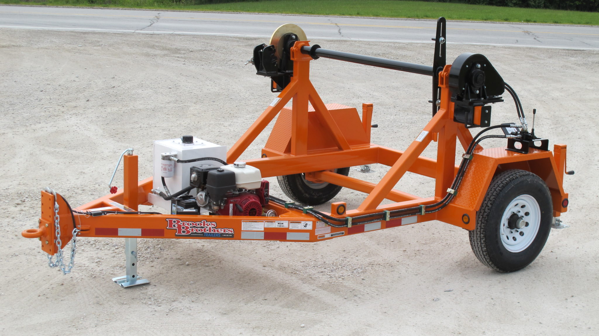 Single Reel Trailer | Reel Trailers For Sale | Brooks Brothers Trailers