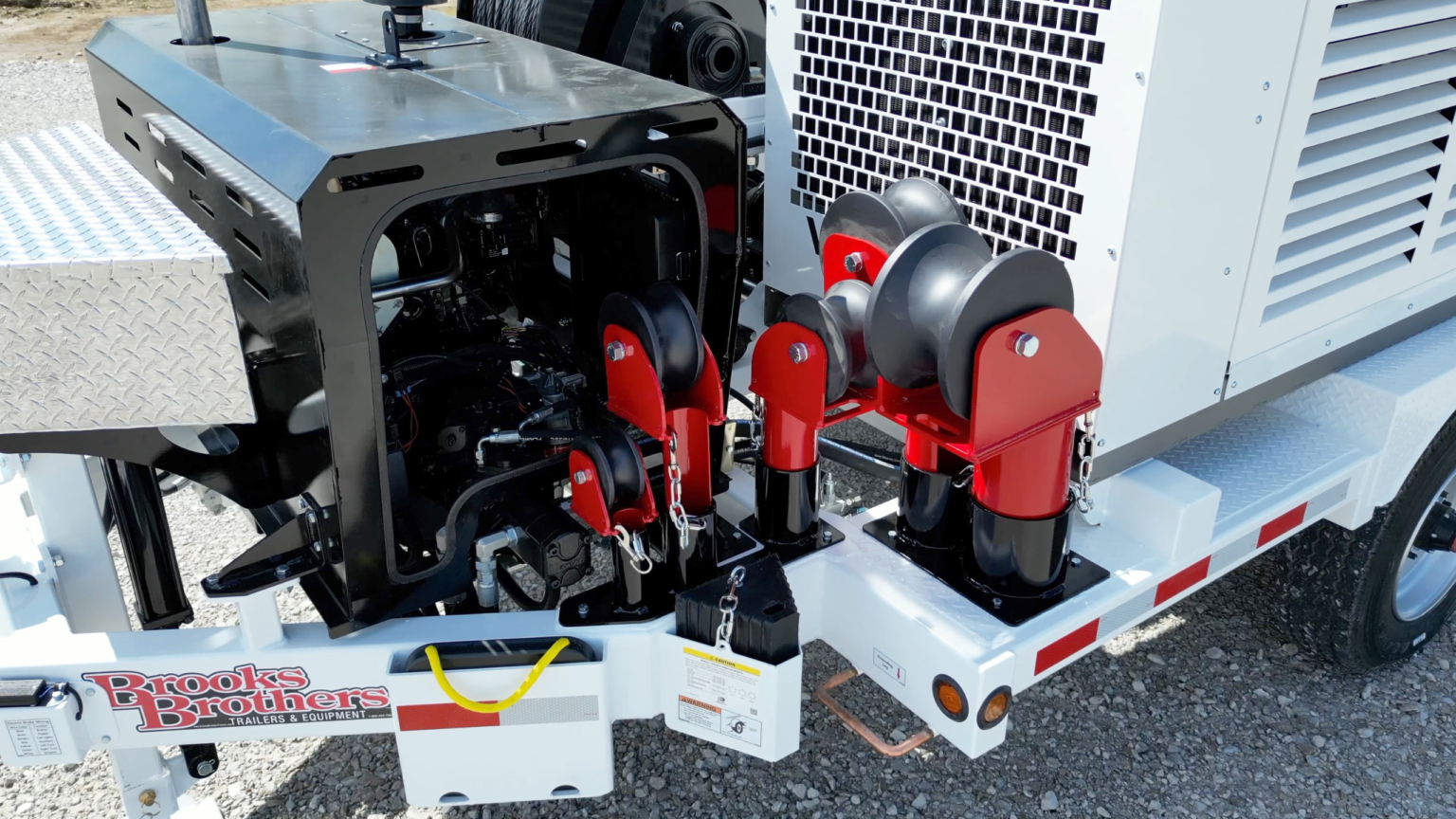 Underground Puller with Seat - Brooks Brothers Trailers
