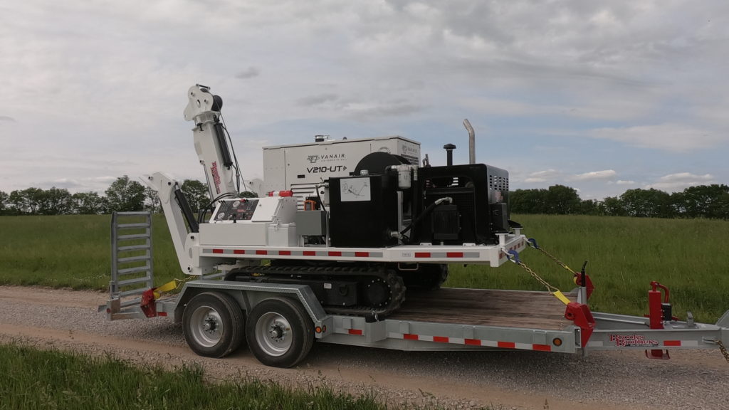 Underground Puller With Tracks - Brooks Brothers Trailers