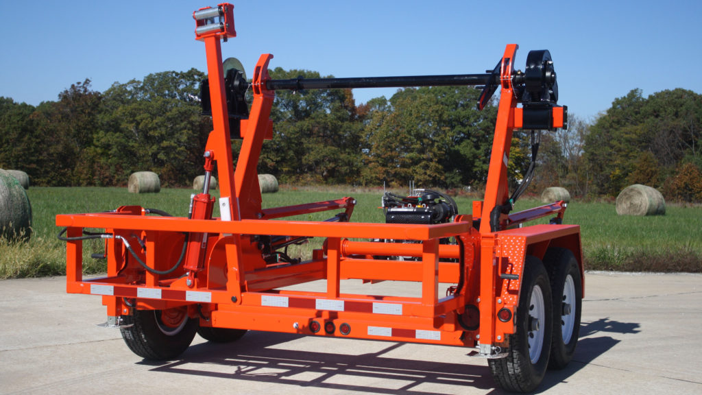 SLRT 7208 | Self-loading Reel Trailer For Sale | Brooks Brothers Trailers