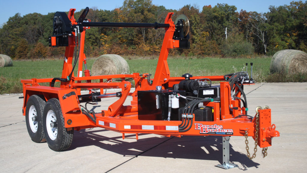 SLRT 7208 | Self-loading Reel Trailer For Sale | Brooks Brothers Trailers