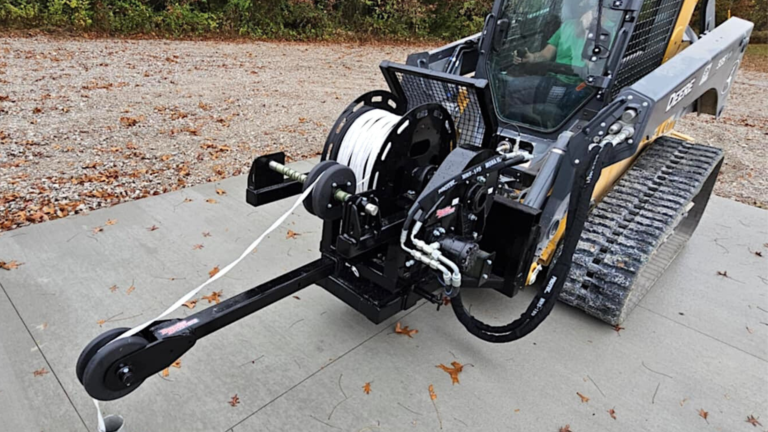 Skid steer Mounted Puller - Brooks Brothers Trailers