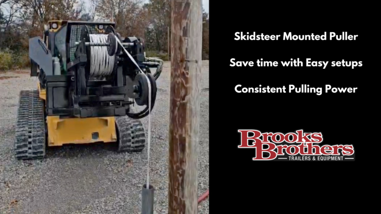 Skid steer Mounted Puller - Brooks Brothers Trailers